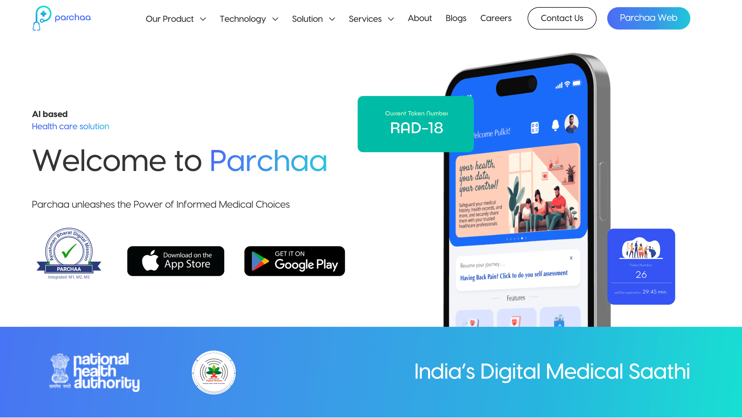 Portfolio - Parchaa - AI in Healthcare